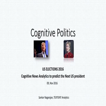 Cognitive Politics US elections'16 closing predictions | PPT