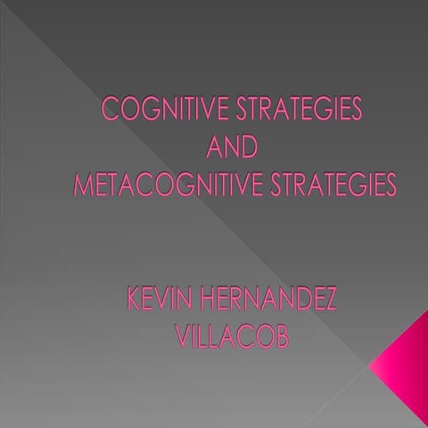 Cognitive Strategies | PPTX