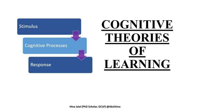 Kohler Insightful learning theory | PPTX