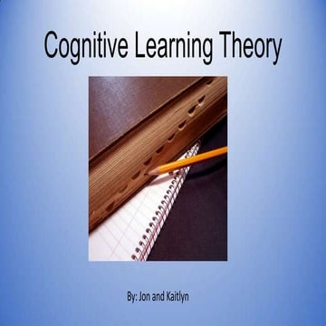 Cognitive Theory PowerPoint | PPT