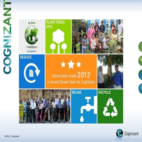 Cognizant Go Green : The year 2012 | PPTX