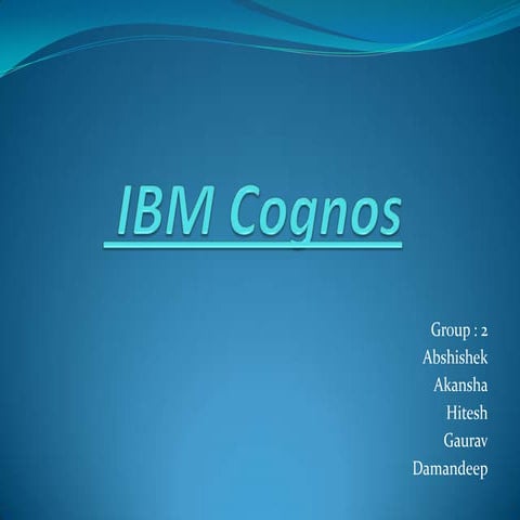 Cognos Crm Presentation Ppt