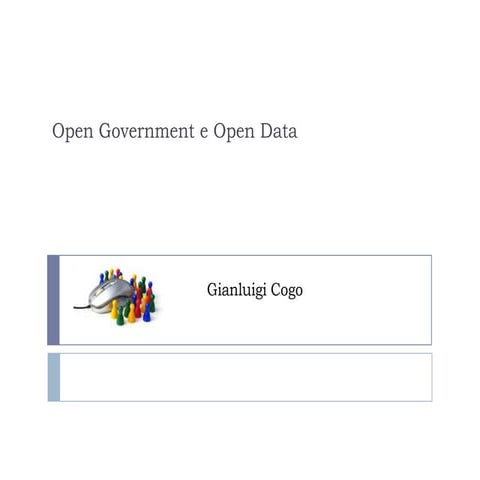 Open Government e Open Data | PPTX