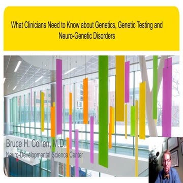 What Clinicians Need to Know about Genetics, Genetic Testing and Neuro ...