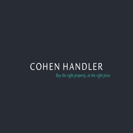 Recent Buys by Cohen Handler | PPT