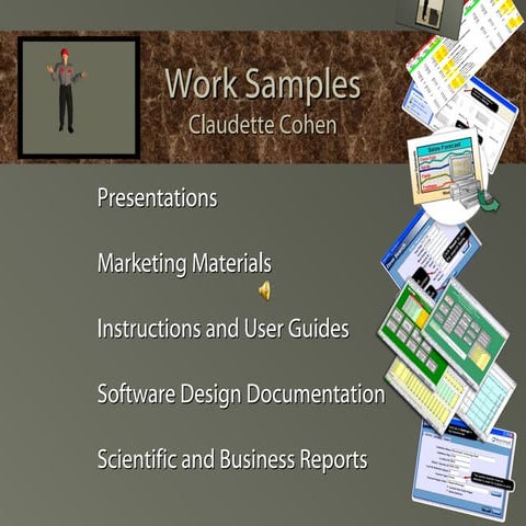 Cohen Work Samples Presentation | PPT