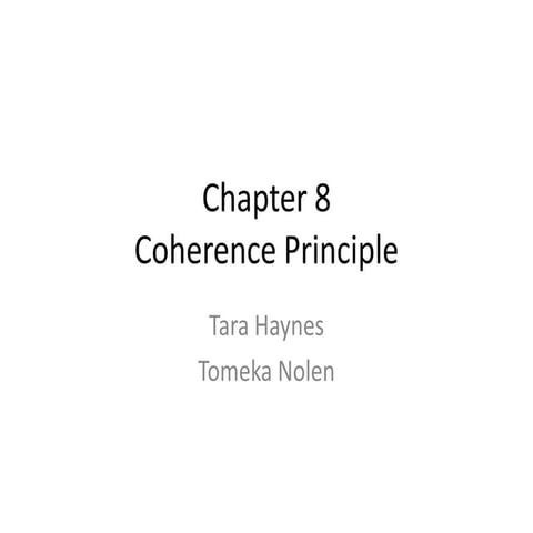Coherence principle guide | PPTX