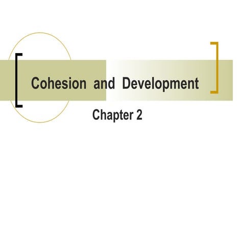 Cohesion development | PPT