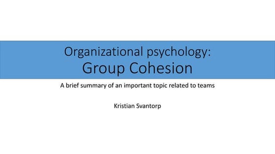 Group dynamics | PPT