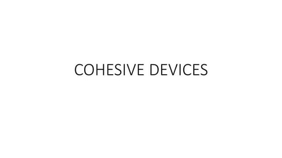 Cohesion Devices sa Filipino............ | PPTX