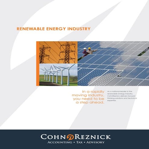 CohnReznick Renewable Energy Industry Overview | PDF