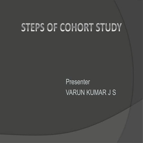 Cohort study | PPT