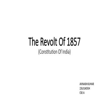 The Revolt-of-1857 | PPTX