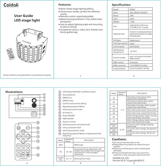 Coidak motion sensor spotlight user guide | PDF | Consumer Electronics | Technology & Computing