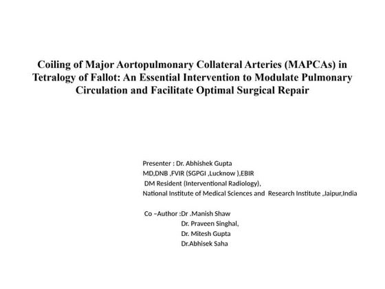 CT Pulmonary Angiography | PPTX