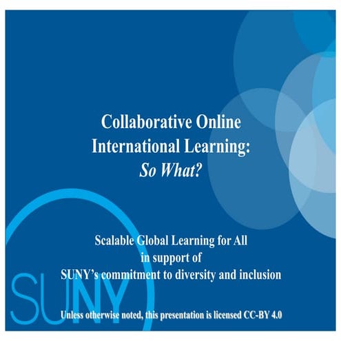 Introduction to Collaborative Online International Learning | PPTX