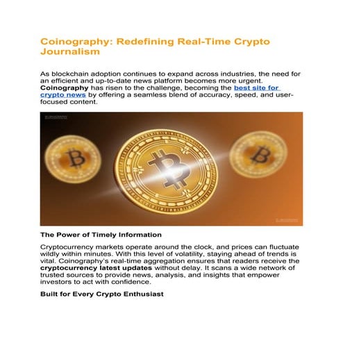 Coinography: A Smarter Way to Follow Cryptocurrency News | DOCX