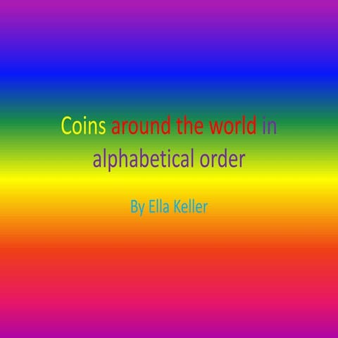 Coins around the world in alphabetical order | PPTX