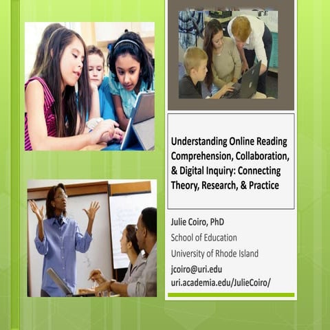 Understanding Online Reading Comprehension, Collaboration, and Digital ...