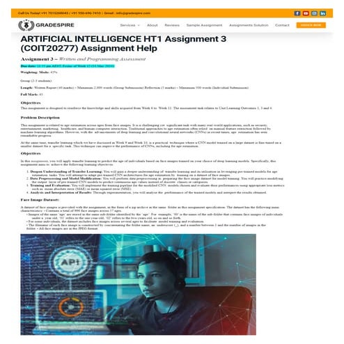 " Master AI with Confidence: COIT20277 Assignment Help by GradeSpire" | PDF