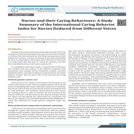 Care and Compassion in Nursing | PPTX