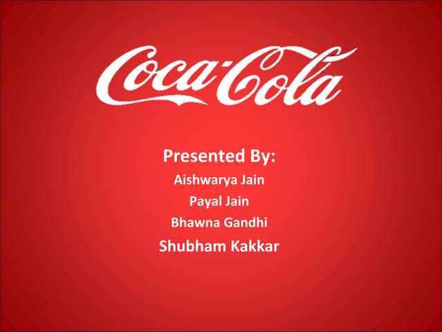 Controlling process of coca cola company | PPTX