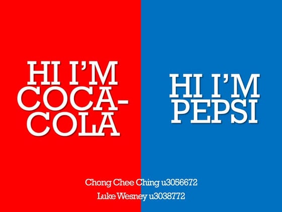 Pepsi vs coke | PPT | Food & Drink
