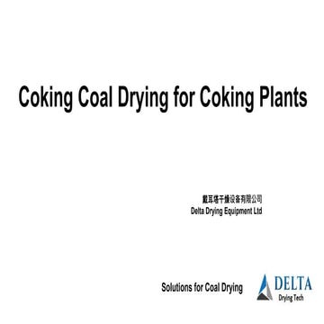 Coking Coal Drying for Coking Plants.pptx