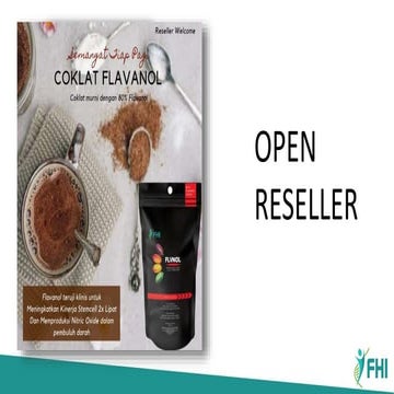 Open Reseller Coklat flavanol | 0819 1013 1997 | PPTX