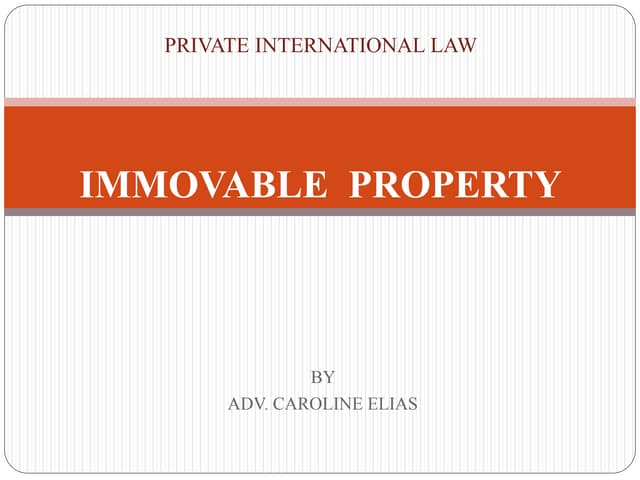 Classification of cause of action / characterisation | PPTX