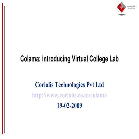 Colama: Powering Virtual College Lab | PPS