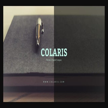 Colaris Presentation : Dark Color Theme | PPT