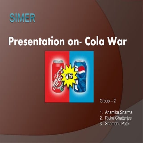 Cola war | PPTX