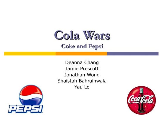 Cola Wars - Coke Vs Pepsi Harvard Business School Case Study | PPTX