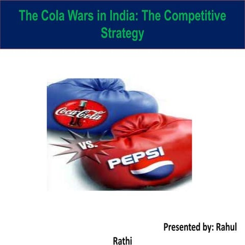 Cola wars in india | PPTX