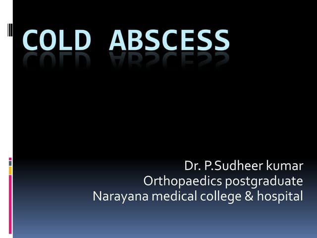 Tuberculous cervical lymphadinitis | PPT