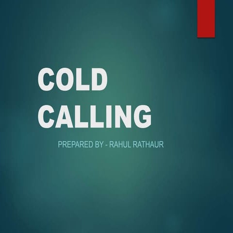 Sales Pitch Template Builder for Cold Calling Teams | PDF