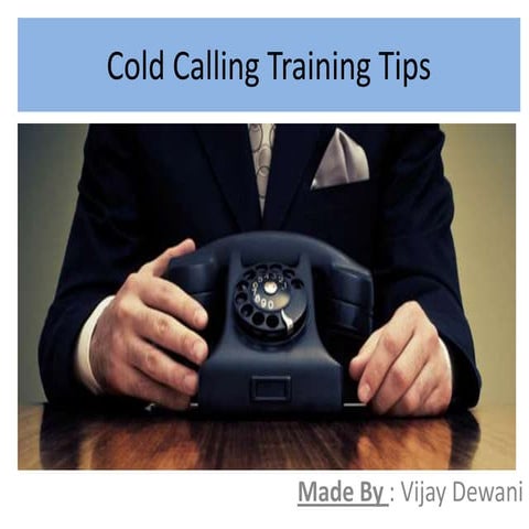 Cold calling training tips | PPTX