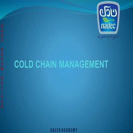 Cold chain managment | PPTX
