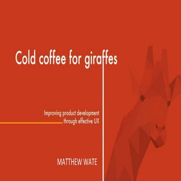 Cold coffee for giraffes | PPT