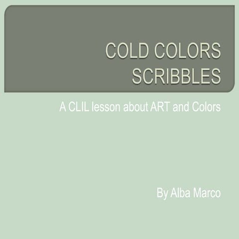 Cold colors scribbles | PPTX