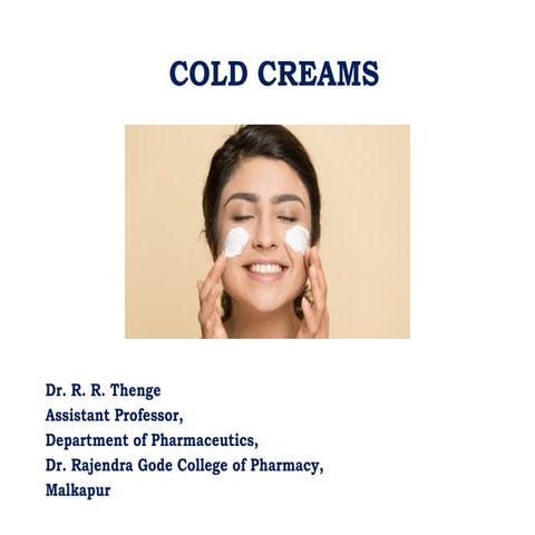 Preparation and Evaluation of Cold Cream.pptx