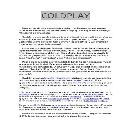 Coldplay | PDF