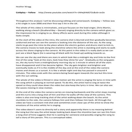 Coldplay | DOCX