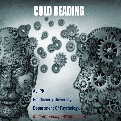 COLD READING 101 | PPTX