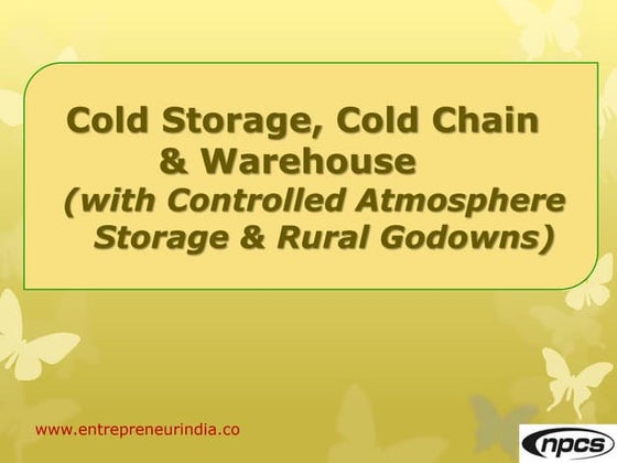 PROJECT REPORT ON COLD STORAGE | PDF