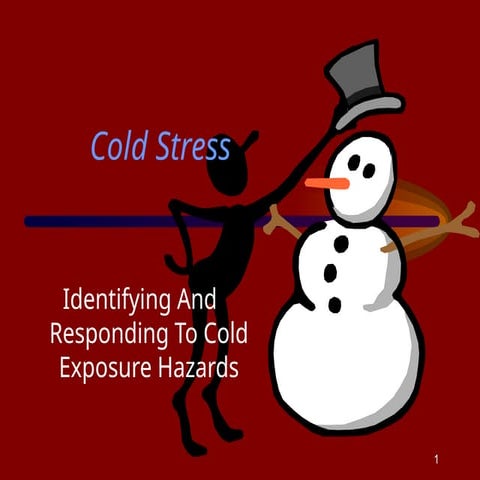Cold Stress safety training for construction employees | PPTX