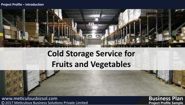 PROJECT REPORT ON COLD STORAGE | PDF