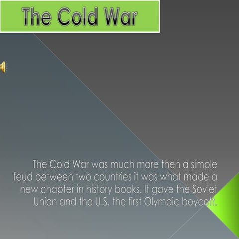 Cold war | PPT