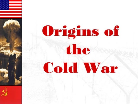 PowerPoint presentation about the Cold War. | PPT